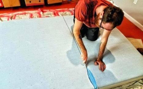 How to cut memory foam mattress topper?