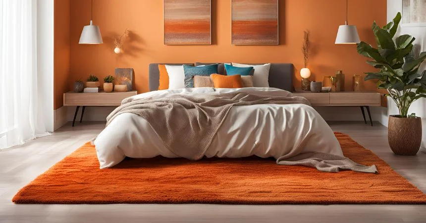Orange Rug Bedroom Ideas to Brighten Your Space